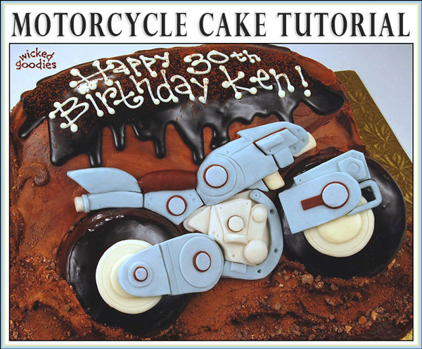How to Make a Motorcycle Cake - Wicked Goodies